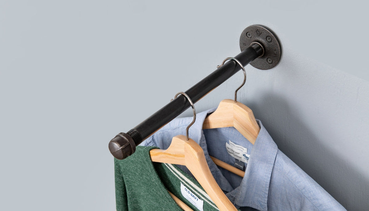 Minimalist Wardrobe Design with Pipe Clothing Racks — PIPE DECOR