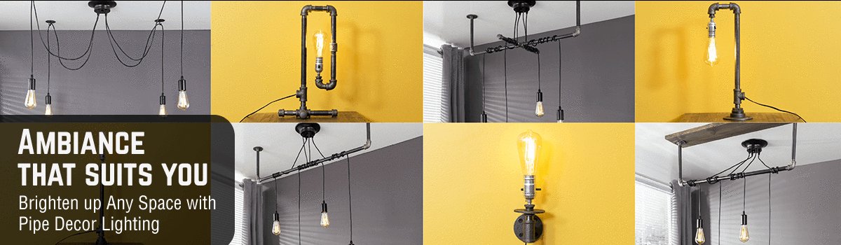 Industrial Lighting Fixtures | PIPE DECOR | Pipe Decor Lighting