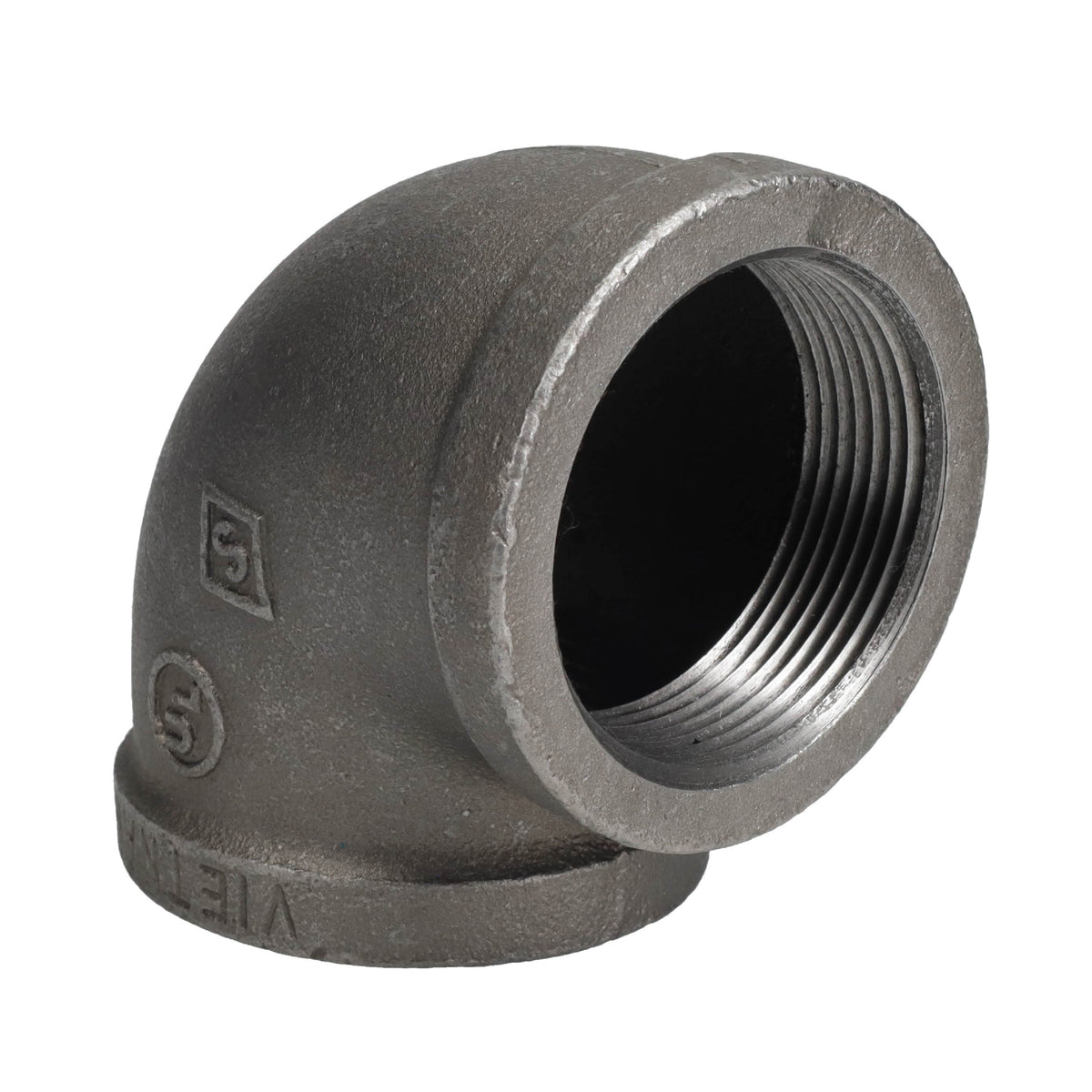 2 1/2 in. Black 90 Degree Elbow — PIPE DECOR