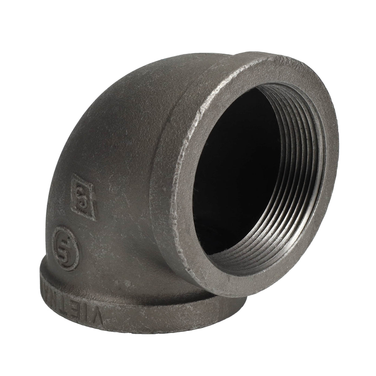 4 in. Black 90 Degree Elbow — PIPE DECOR