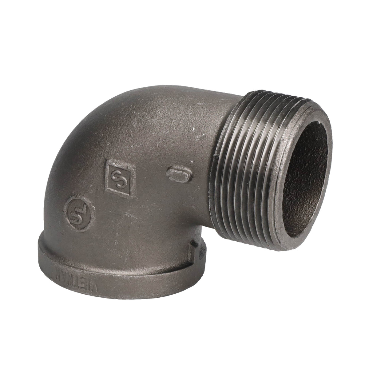 3 in. Black 90 Degree Street Elbow — PIPE DECOR