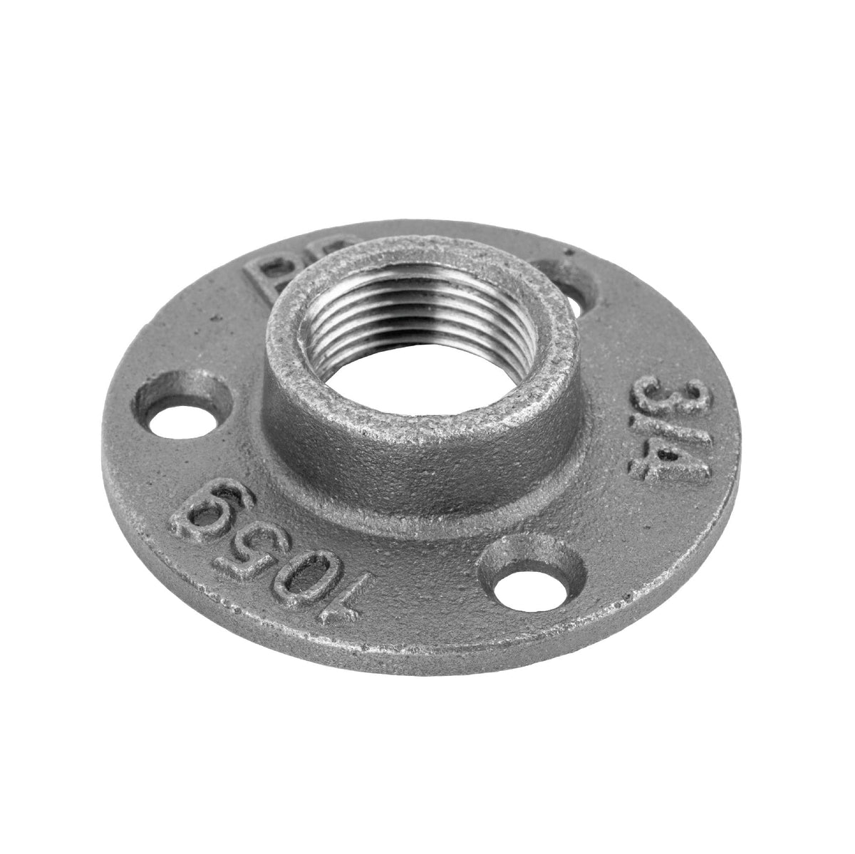 3/4 in. Black Mini Flange — PIPE DECOR