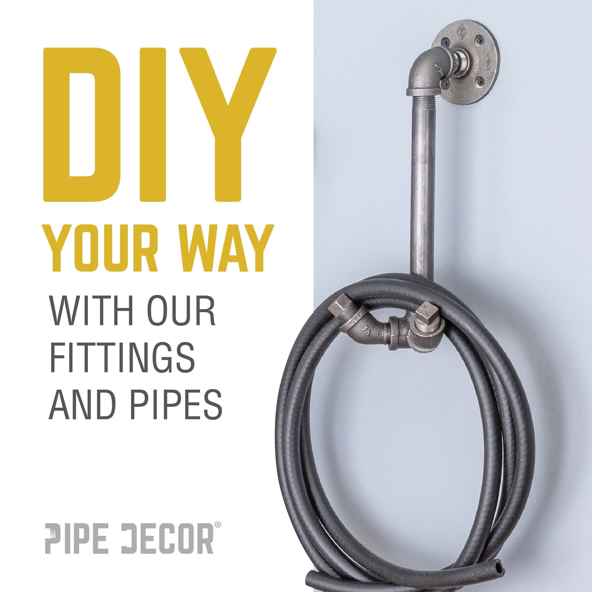 1/2 in. Black Plug — PIPE DECOR