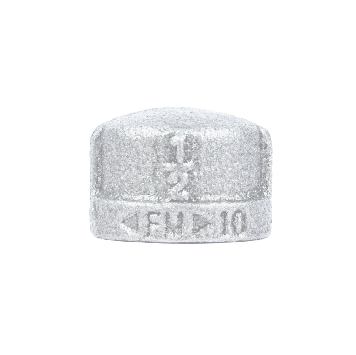 1/2 in. Galvanized Iron Cap fittings. — PIPE DECOR