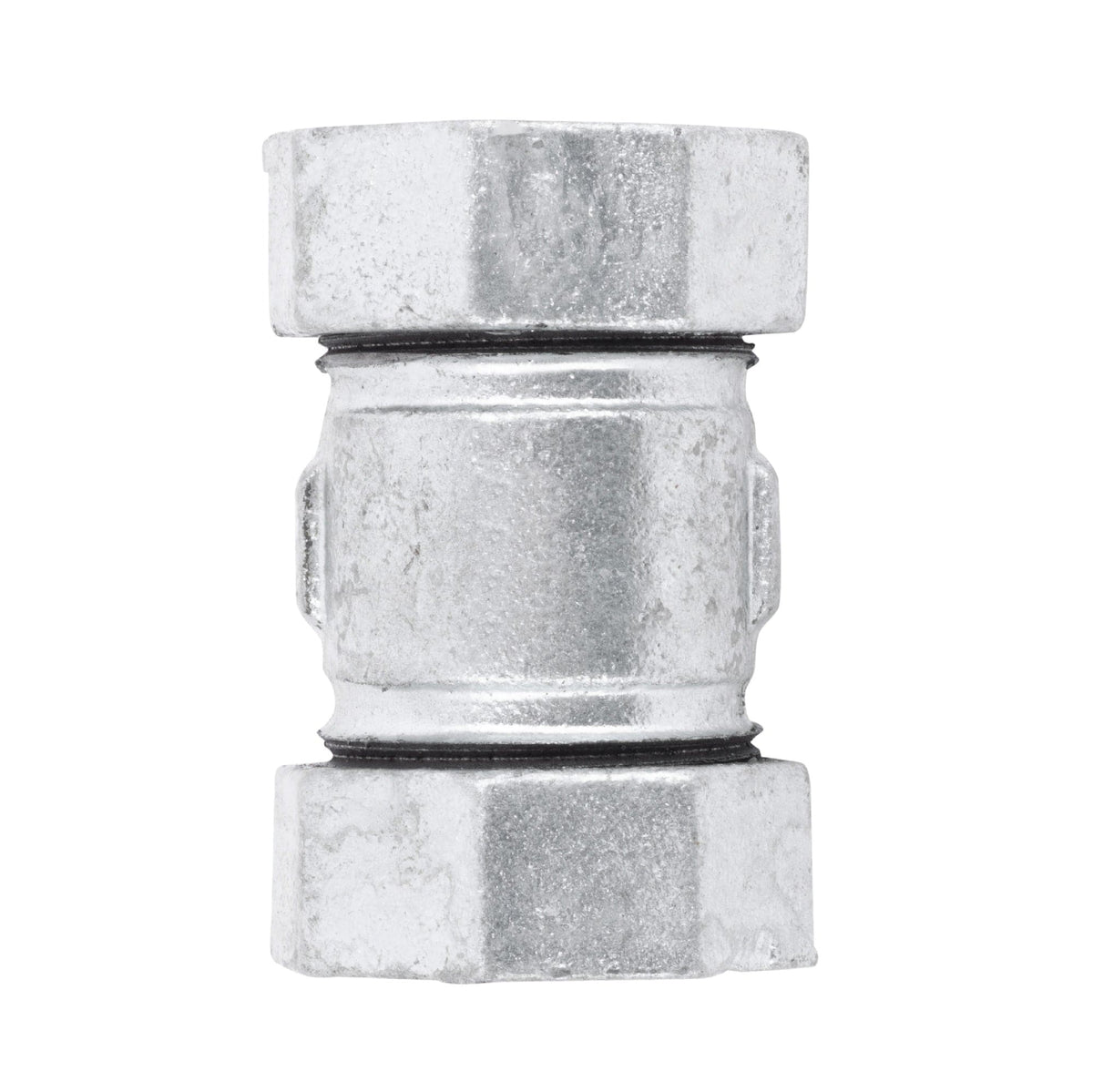1 in. Galvanized Iron Compression Coupling — PIPE DECOR
