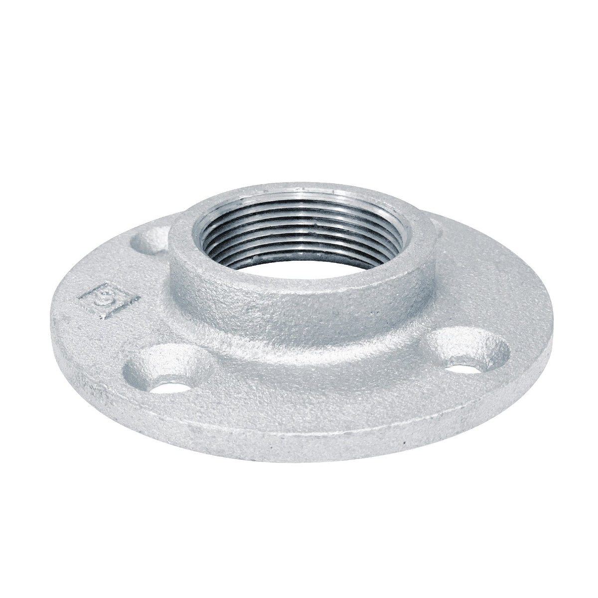 1 1/4 in. Galvanized Iron Floor Flange — PIPE DECOR