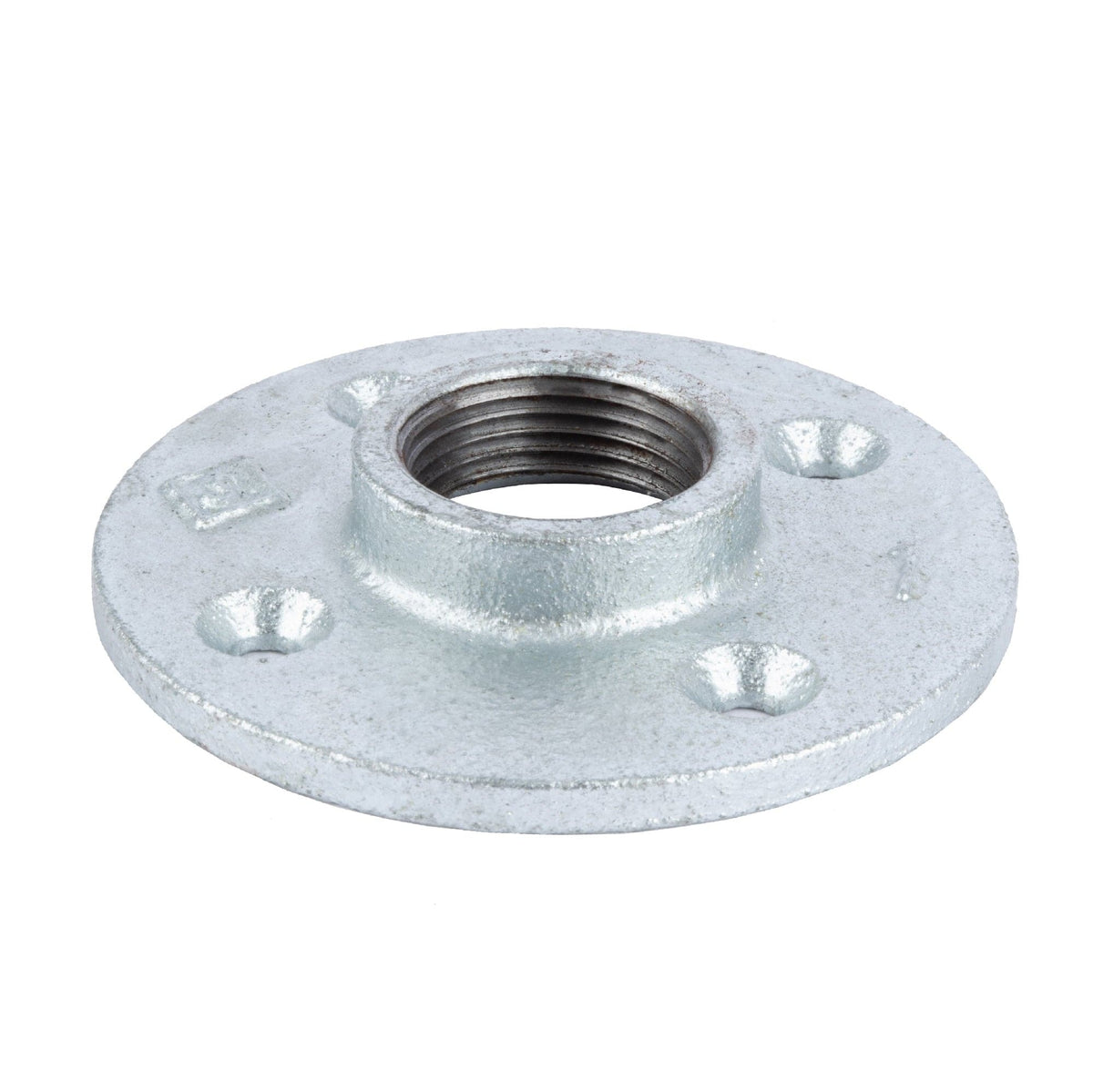 1 in. Galvanized Iron Floor Flange fittings. — PIPE DECOR