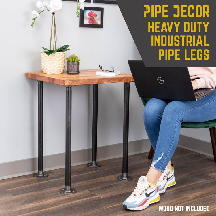 Pipe Table Legs | PIPE DECOR | Black Pipe Tables