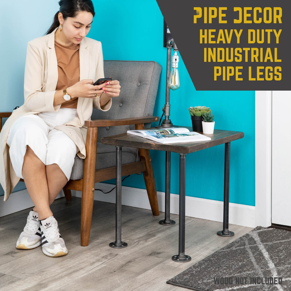 Pipe Table Legs | PIPE DECOR | Black Pipe Tables