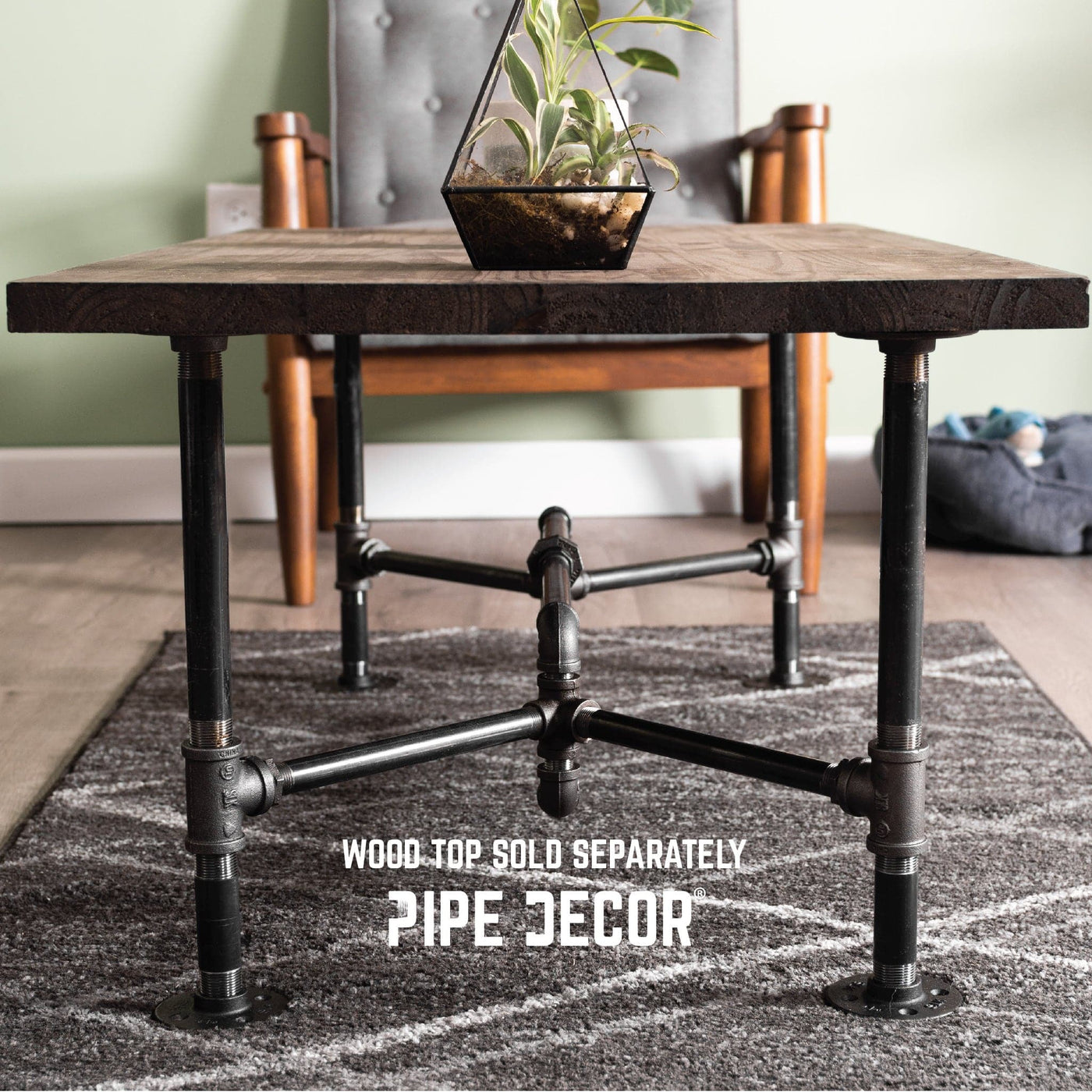 Loop Coffee Table | Industrial Steel | PIPE DECOR