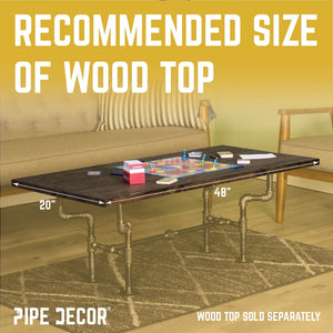 Streetlights Coffee Table | Industrial Steel | PIPE DECOR