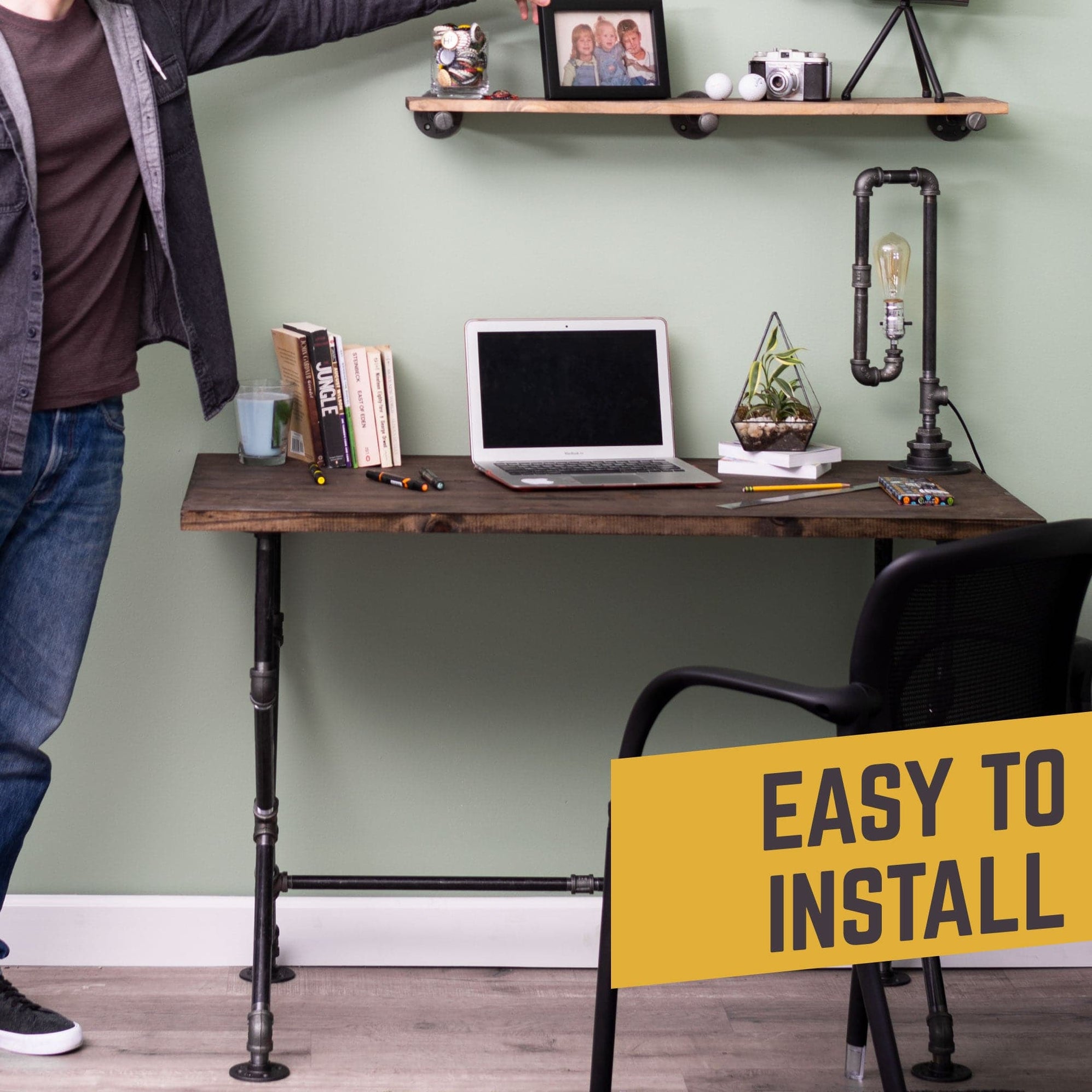 X Desk | Industrial Pipe Desks | PIPE DECOR