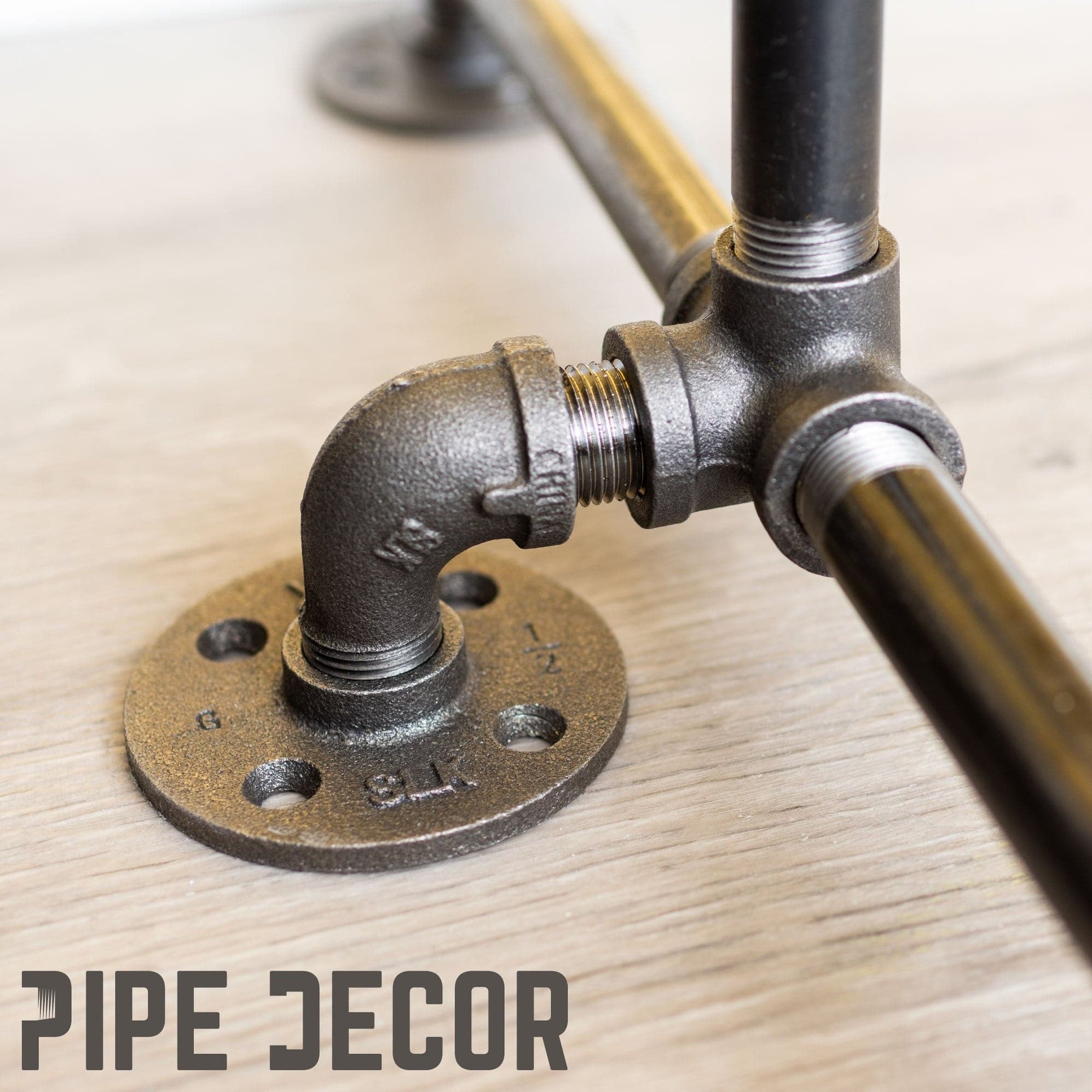 Freestanding Clothing Rack | Industrial Steel | PIPE DECOR