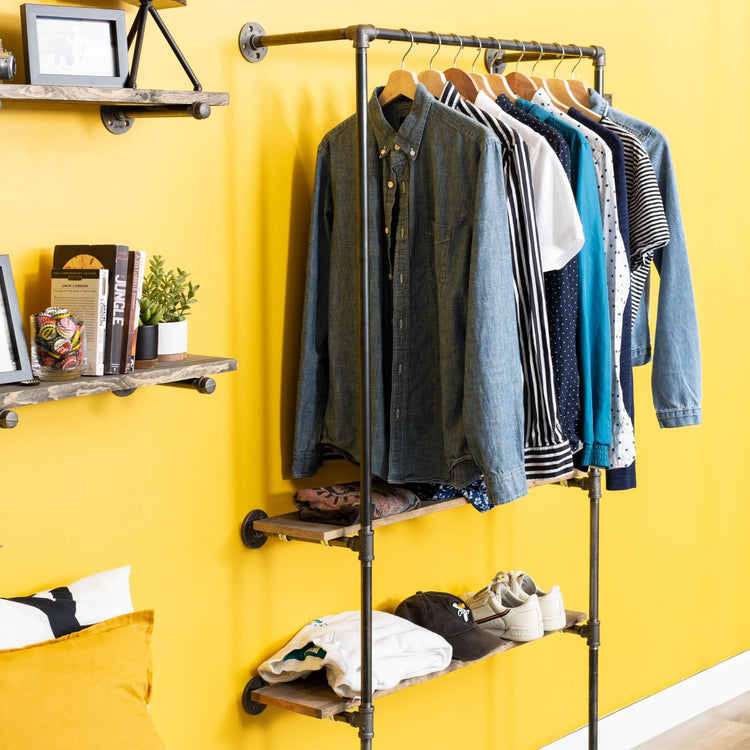 Industrial Pipe Closet System | DIY Custom Closets | Pipe Decor — PIPE ...