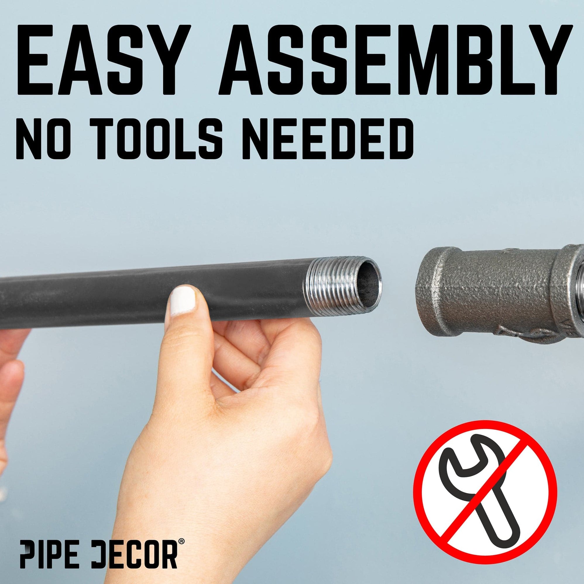 Freestanding Tee-Style Pipe Clothing Rack — PIPE DECOR