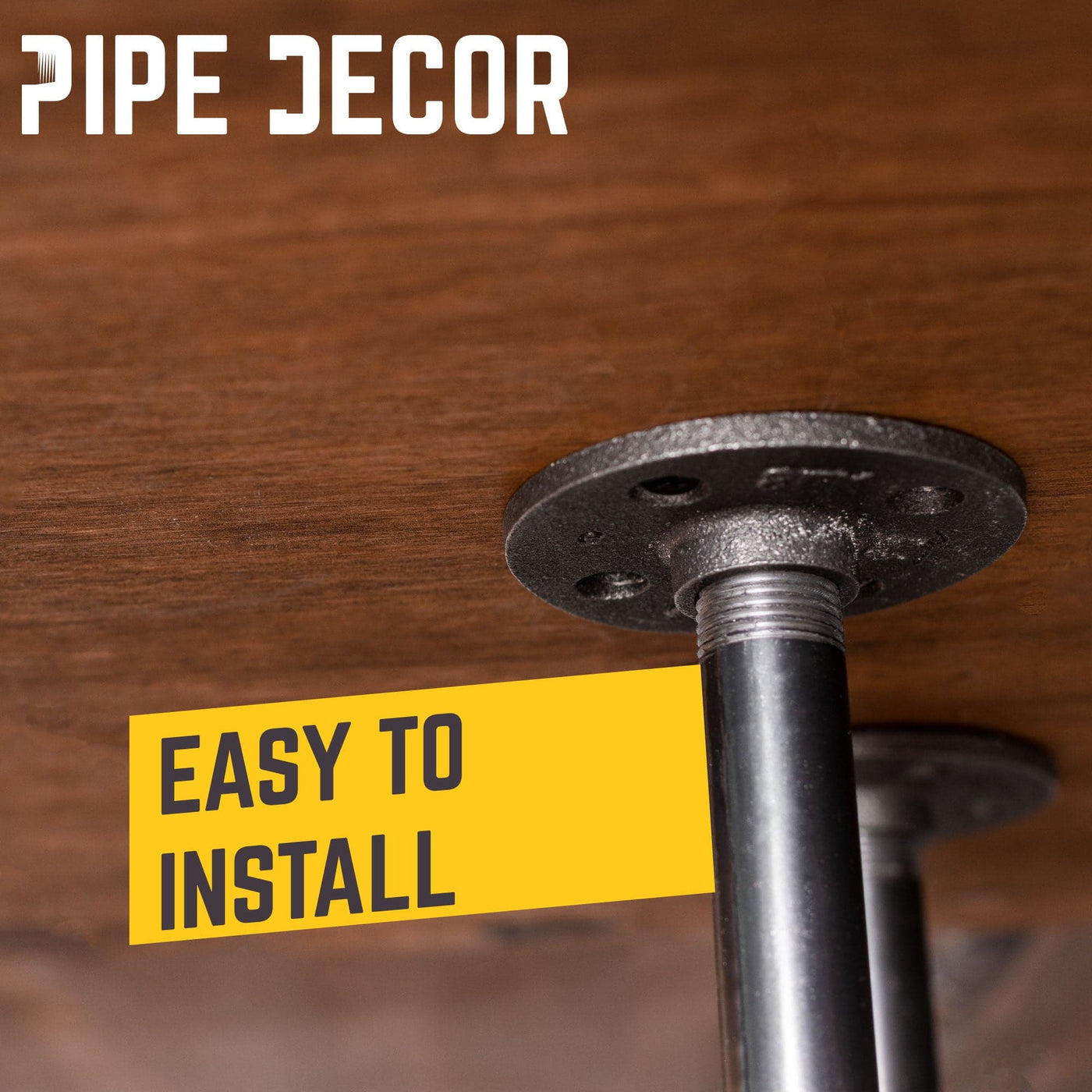 Poker Kitchen Table | Industrial Steel | PIPE DECOR