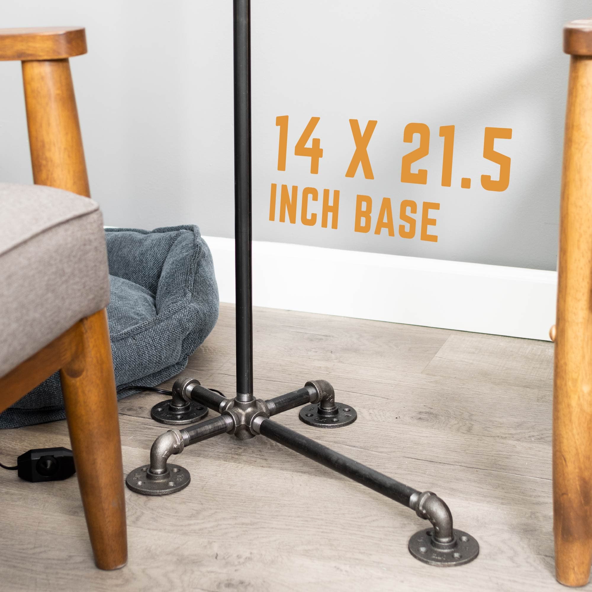 Telescope Floor Lamp | Industrial Steel | PIPE DECOR