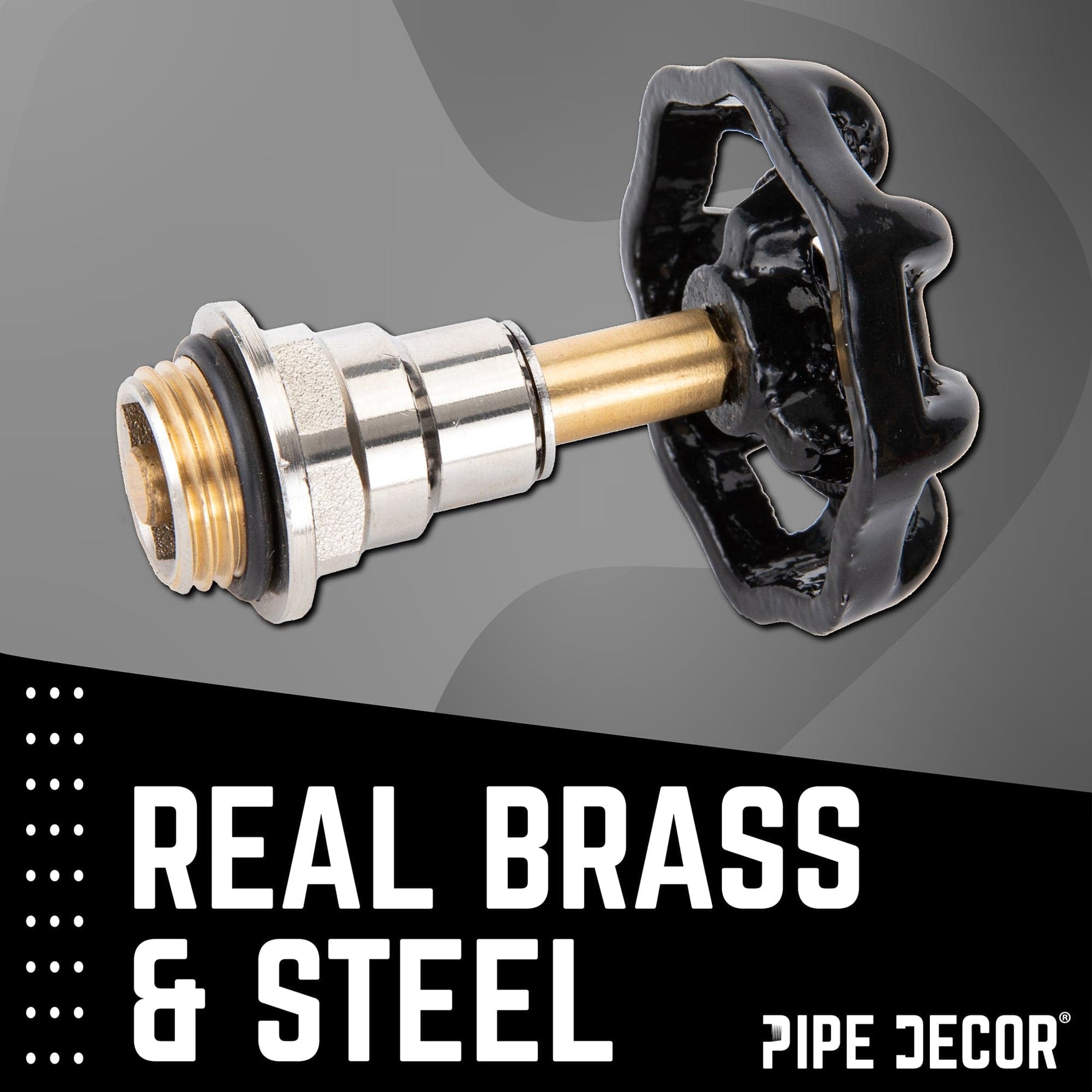 Black Industrial Spigot Handle (2-Pack) — PIPE DECOR