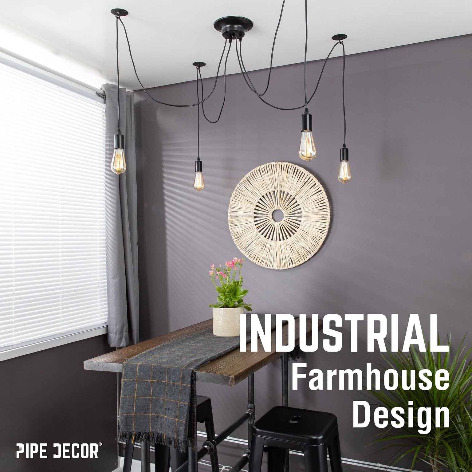 Industrial pipe desks lamps coat racks table legs pipe decor furniture ...