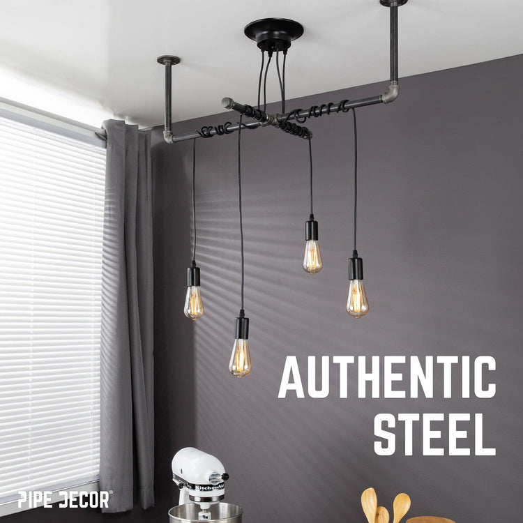 Industrial pipe desks lamps coat racks table legs pipe decor furniture ...