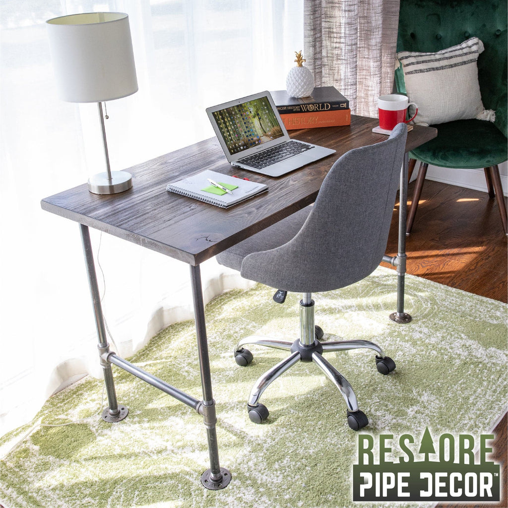 DIY Pipe Desks | PIPE DECOR | Industrial Pipe Desks