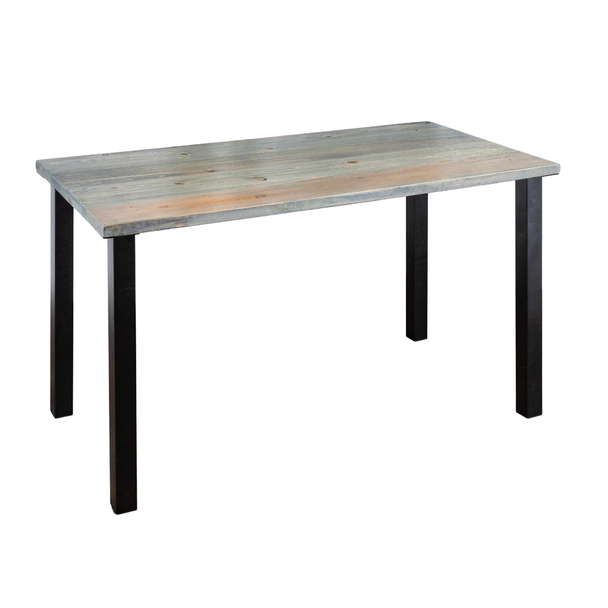 Skyline Riverstone Grey Solid Wood Desk with 28 in. High-Rise Legs ...