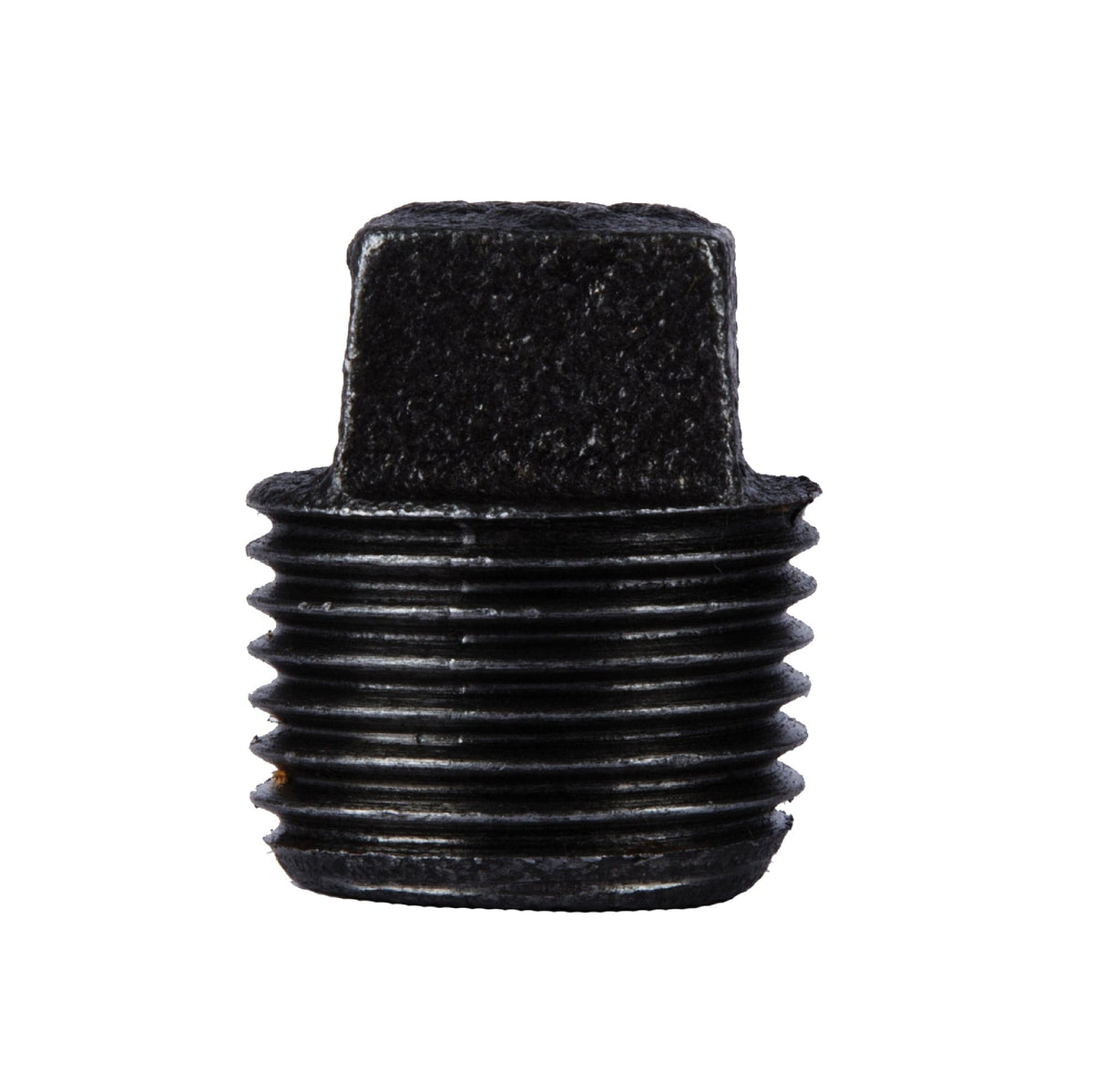1/2 in. Prefinished Matte Black Plug — PIPE DECOR