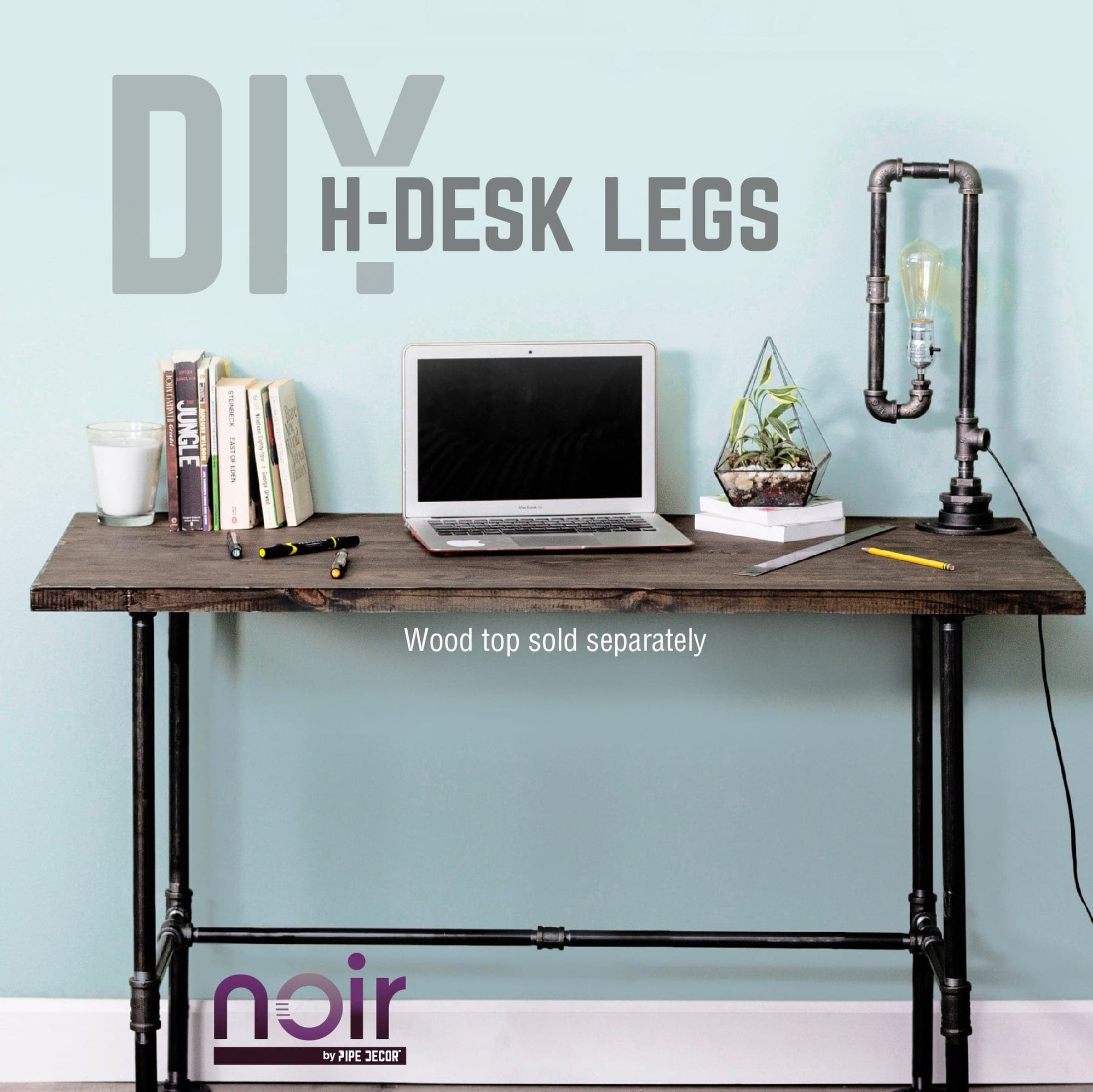 DIY Pipe Desks | PIPE DECOR | Industrial Pipe Desks
