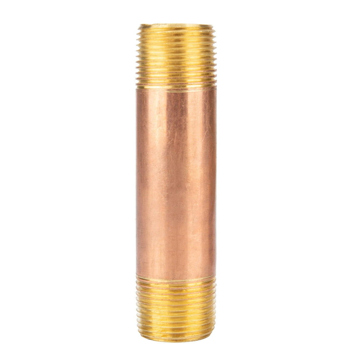 3/4 in. x 4 in. Red Brass Pipe — PIPE DECOR